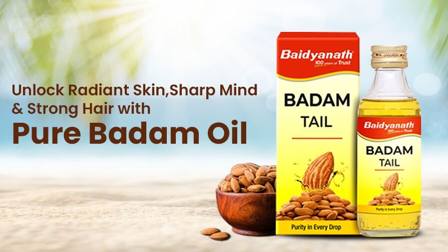 Benefits of Badam Oil for Hair, Skin, and Body | Baidyanath Ayurved