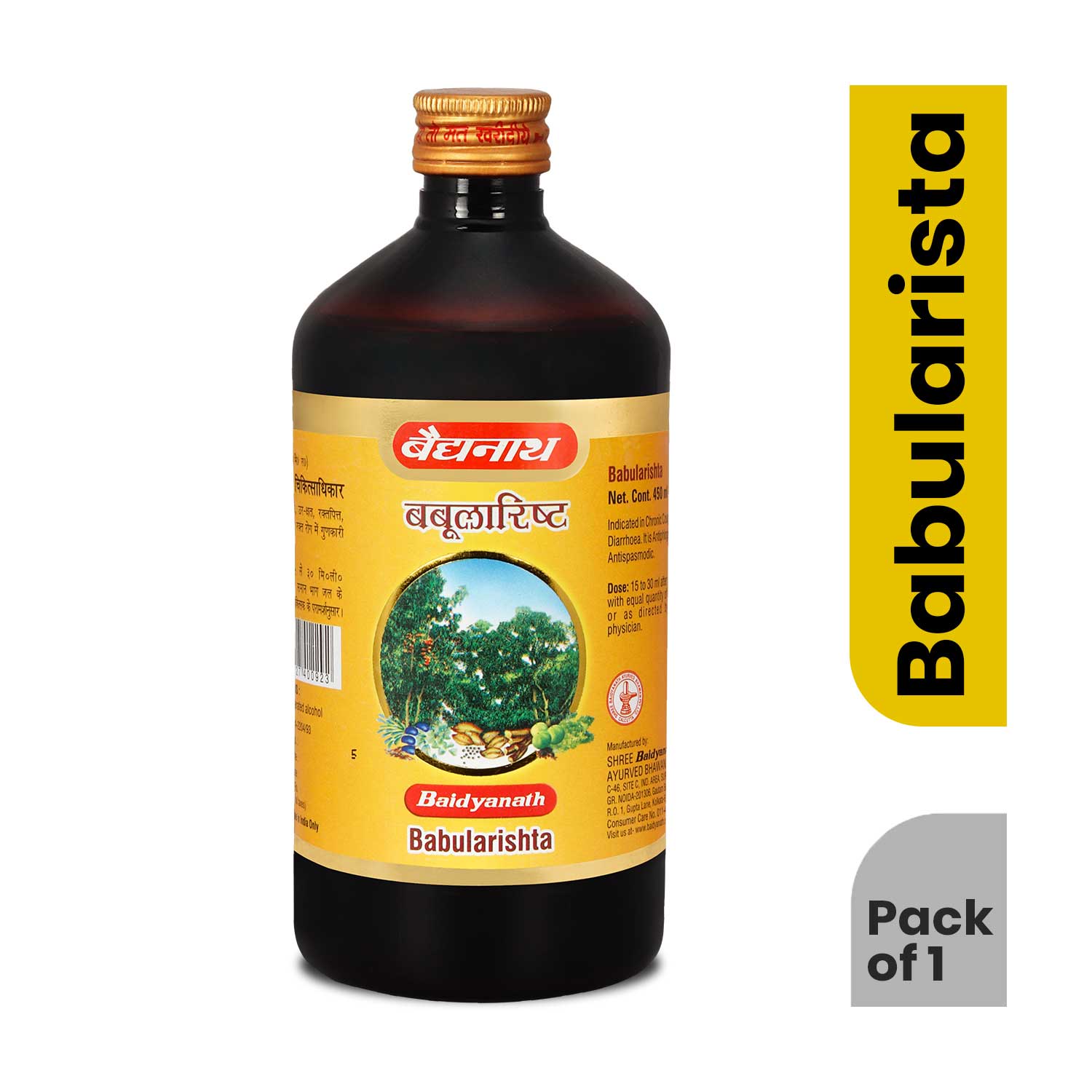 Baidyanath Babularisht Ayurvedic Tonic - 450 ml | Helps in Cough, Resp ...
