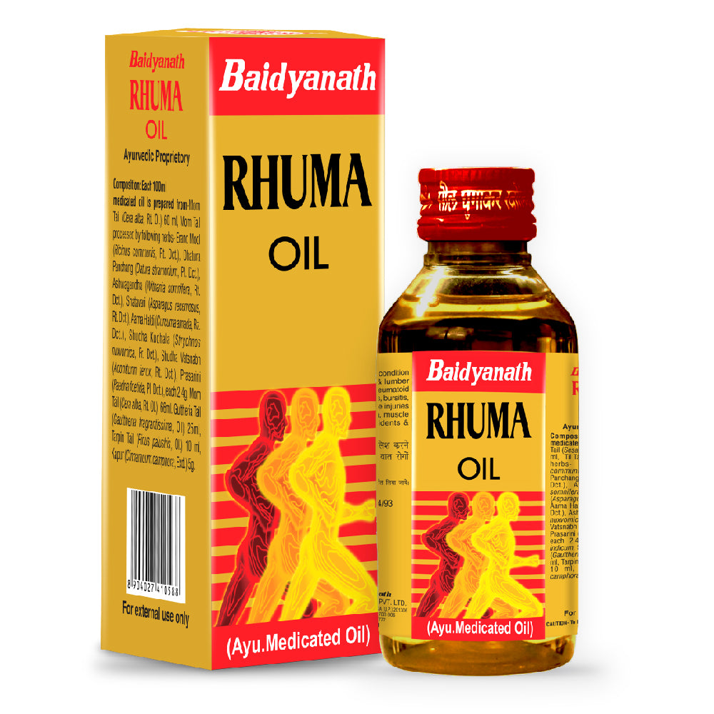 Baidyanath Rhuma Oil 50 ml Ayurvedic Massage Oil Helpful in Joint Pain ...