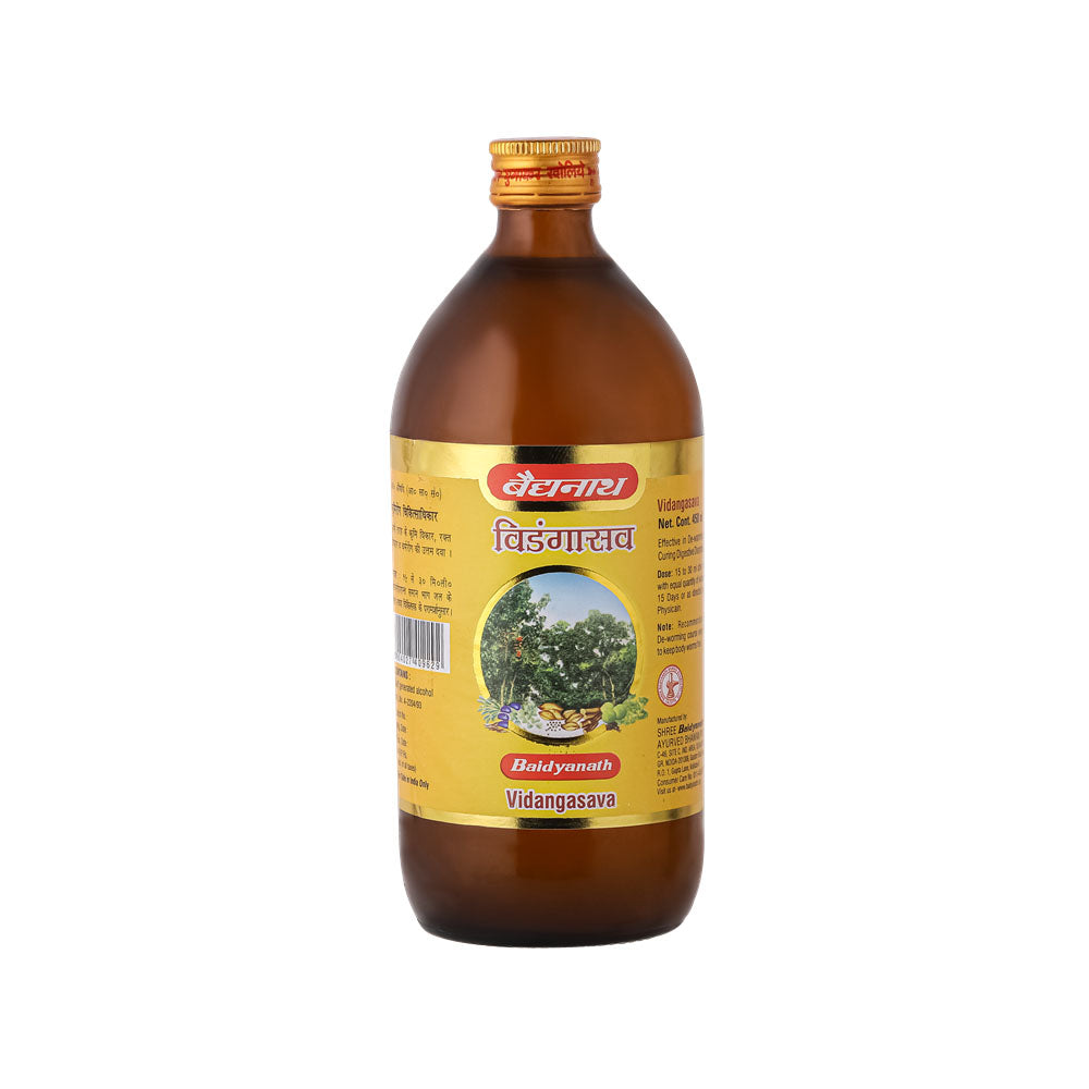 Baidyanath Vidangasava Ayurvedic Herbal Syrup - 450 ml | Helps in Dige ...